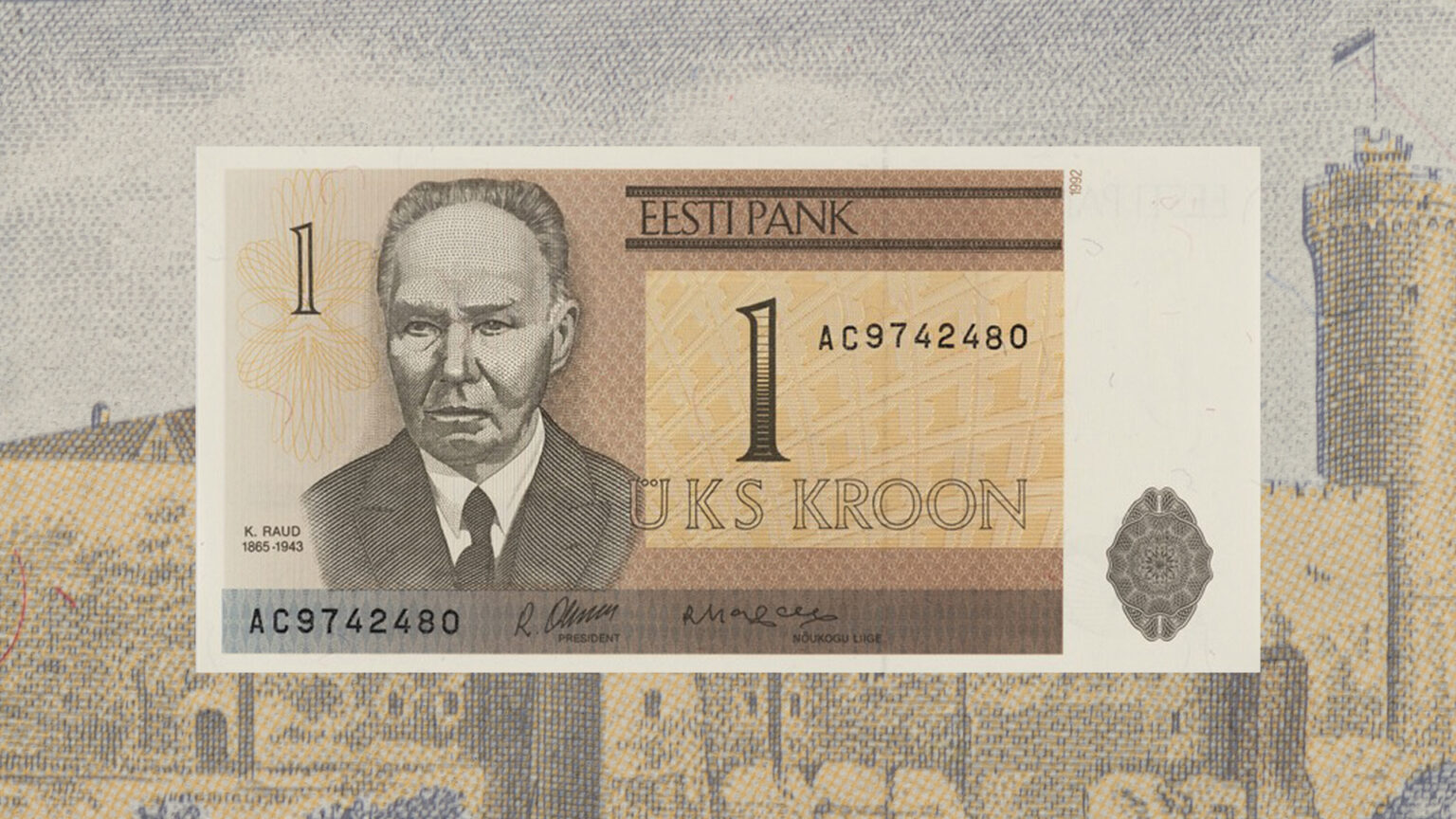 Эстонские кроны (1992-2010): Кристьян Рауд, Карл Эрнст фон Бэр, Пауль ...